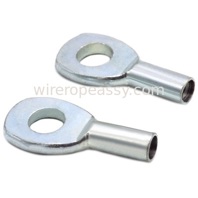 Zinc Plated Nickel Eyelet Terminal Fittings For Wire 1.2mm , 1.5mm , 2.0mm