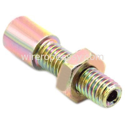 Brass Plated Nickel Bend Terminal Fittings With Screw Nunt For Control Cable