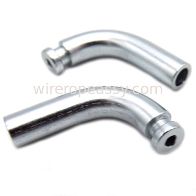 Brass Plated Nickel Bend Terminal Fittings With Screw Nunt For Control Cable