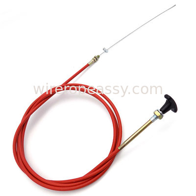 4.0mm Red PE Housing Steel Wire Control Push Pull Brake Cable For Mountain Bike