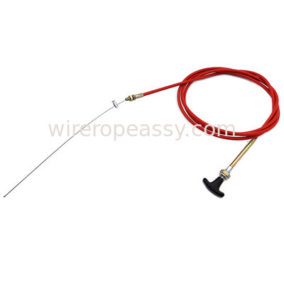 4.0mm Red PE Housing Steel Wire Control Push Pull Brake Cable For Mountain Bike