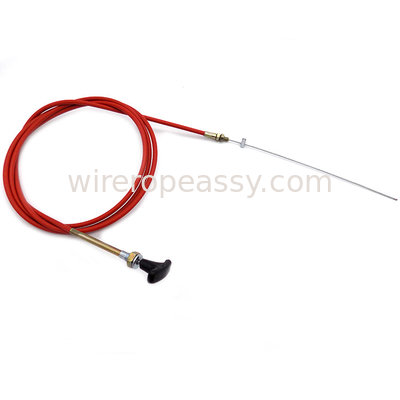 4.0mm Red PE Housing Steel Wire Control Push Pull Brake Cable For Mountain Bike