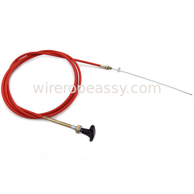 4.0mm Red PE Housing Steel Wire Control Push Pull Brake Cable For Mountain Bike
