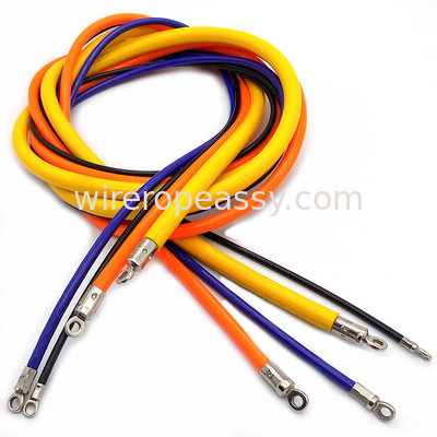 2m Wire Rope Assembly , Colorful Flexible Plastic PVC Tubing Steel Wire Cable with Eye Terminal
