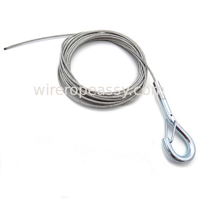 Panel Lamp Hanging Kit , PVC Coated Stainless Steel Cable Tie