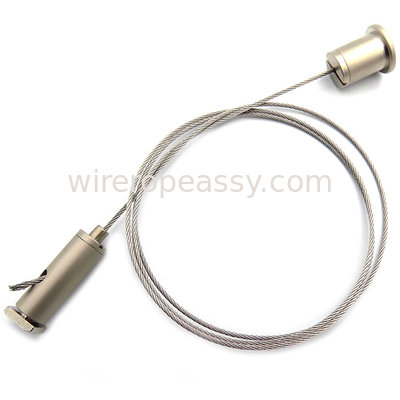 Flexible Pearl Nickel Lamp Hanging Kit 1.2mm 7*7 Steel Wire Rope OEM ODM Service