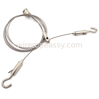 Suspension Ceiling Lamp Hanging Kit , Cable Lighting Kits Stainless Steel