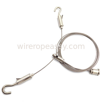 Suspension Ceiling Lamp Hanging Kit , Cable Lighting Kits Stainless Steel