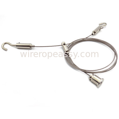 Suspension Ceiling Lamp Hanging Kit , Cable Lighting Kits Stainless Steel