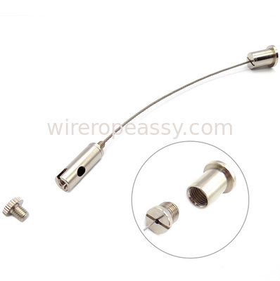 Galvanized / Stainless Steel Lamp Hanging Kit With Adjustable Snap Hook