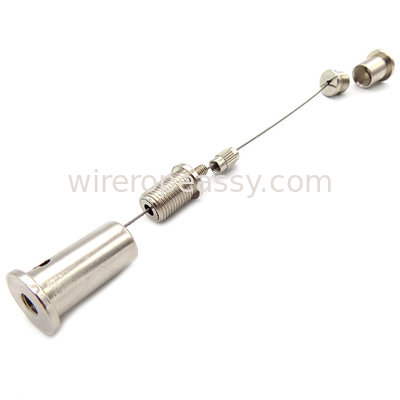 Galvanized / Stainless Steel Lamp Hanging Kit With Adjustable Snap Hook