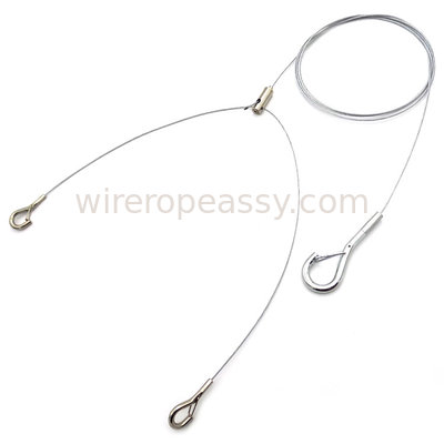 Galvanized / Stainless Steel Lamp Hanging Kit With Adjustable Snap Hook