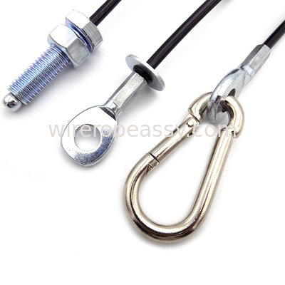 Ø 4.8mm Nylon Coated Fitness Quipment Cable With Thread Stud and End Terminal