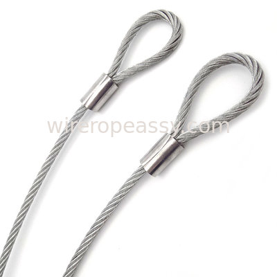 1*19 Galvanized Spring Carabiner Steel Wire With Swivel Snap Hook