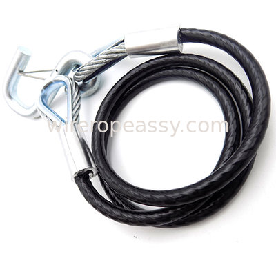 4-6mm  Air Craft  Cable Plastic Coated 7X7 Wire Steel Cable Galvanized Steel Tow Cable