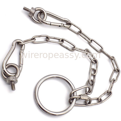 316 Stainless Wire Rope Assembly Sports Steel Wire Cable With Stainless Bow Shackle Screwed Collar Pin For Gym