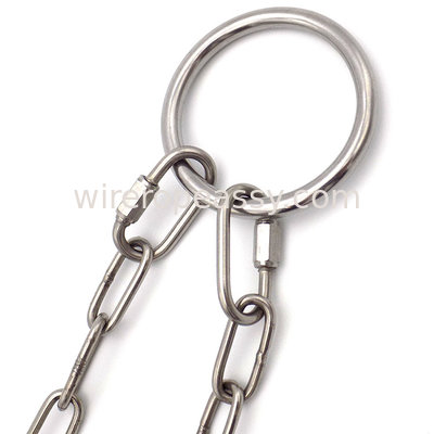 316 Stainless Wire Rope Assembly Sports Steel Wire Cable With Stainless Bow Shackle Screwed Collar Pin For Gym