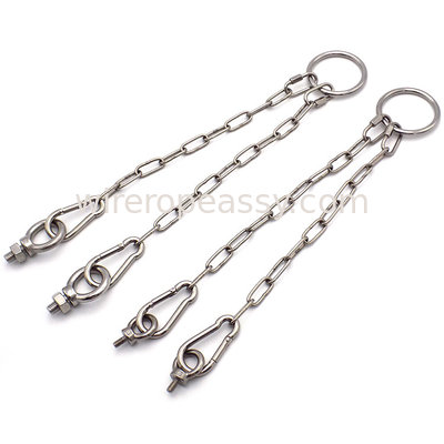 316 Stainless Wire Rope Assembly Sports Steel Wire Cable With Stainless Bow Shackle Screwed Collar Pin For Gym