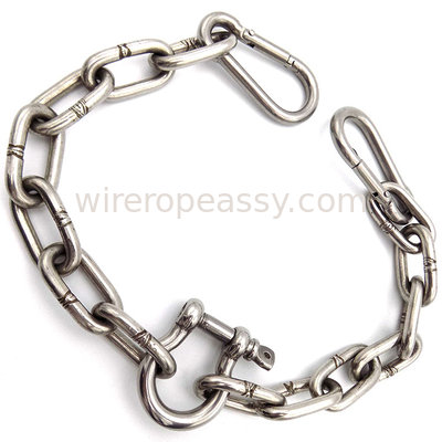 Adjustable 316 Stainless Sports Wire Rope AssemblySteel Chain Machine Gym Cable With Handle