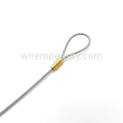 Wire Rope Assembly Security Steel Lanyard Stainless Steel Wire With Ball All Dimentions Avaliable