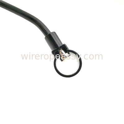 Wire Rope Assembly Security Steel Lanyard Stainless Steel Wire Black Colour All Dimentions Avaliable