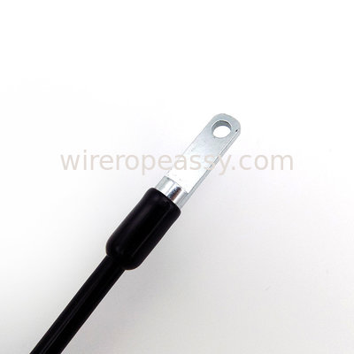 Wire Rope Assembly Security Steel Lanyard Stainless Steel Wire With Eyelet with Black Coating  All Dimentions Avaliable