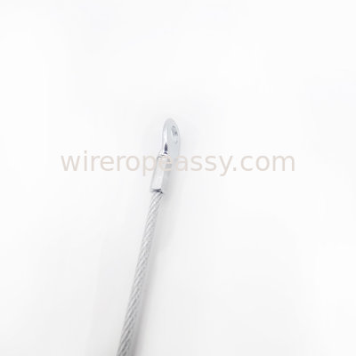 Wire Rope Assembly Security Steel Lanyard Stainless Steel Wire With Ball Silver Colour All Dimentions Available