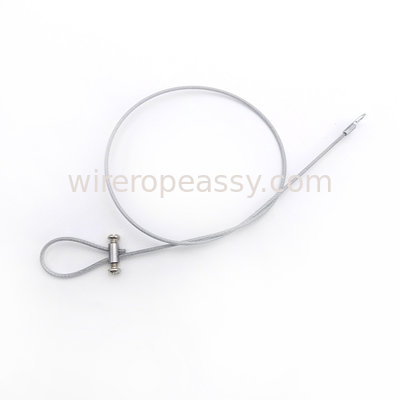 Wire Rope Assembly Security Steel Lanyard Stainless Steel Wire With Ball Silver Colour All Dimentions Available