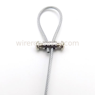 Wire Rope Assembly Security Steel Lanyard Stainless Steel Wire With Ball Silver Colour All Dimentions Available