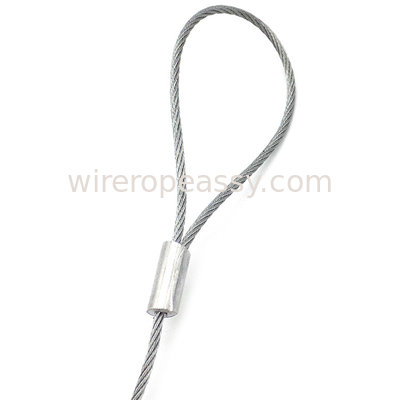 Wire Rope Assembly Security Steel Lanyard Stainless Steel Wire, Both Side Ball, Silver Colour All Dimentions Available