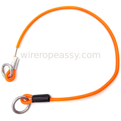 Wire Rope Assembly Steel wire Cable with Orange Coating All Dimentions Available