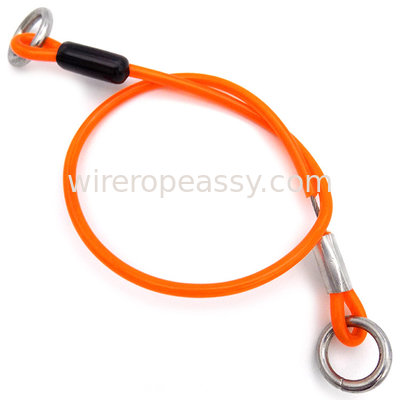 Wire Rope Assembly Steel wire Cable with Orange Coating All Dimentions Available