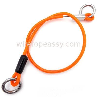 Wire Rope Assembly Steel wire Cable with Orange Coating All Dimentions Available