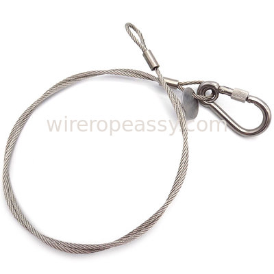 Wire Rope Assembly Safety Galvanized and Steel  Doghook Cable For Harsh Environments All Dimentions Available