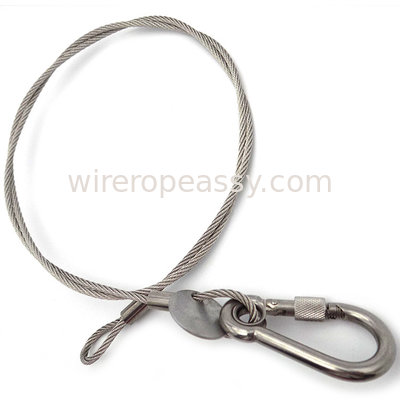Wire Rope Assembly Safety Galvanized and Steel  Doghook Cable For Harsh Environments All Dimentions Available