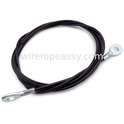 High Quality Wire Rope Assembly PVC Pin In Black Coating All Dimentions Available