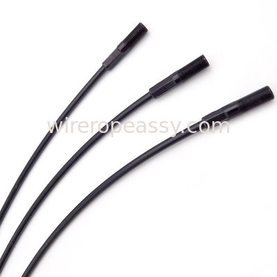 Wire Rope Assembly  Steel Lanyard Stainless Steel Wire With Black Thread Both Sides All Dimentions Available