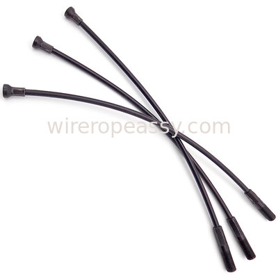 Wire Rope Assembly  Steel Lanyard Stainless Steel Wire With Black Thread Both Sides All Dimentions Available