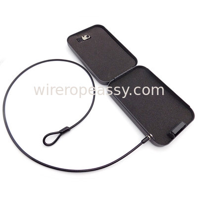 Safety Wire Rope Assembly 3.2mm Steel Wire Rope Coated  Black,  Used for Electronic Lock