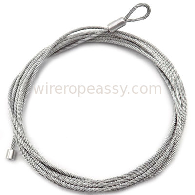 Wire Rope Assembly Stainless Wire Sling with Silver Colour All Dimentions Available