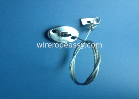 Lighting Suspension Wire Plug In Hanging Lamp Kit With Ceiling Cable With L Shape Fittings