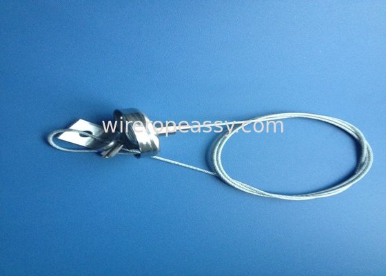Lighting Suspension Wire Plug In Hanging Lamp Kit With Ceiling Cable With L Shape Fittings