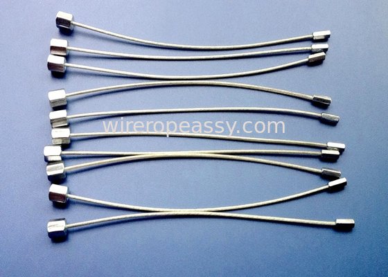 1.5 mm Transparent PA Coated Steel Cable With Stamped Heads