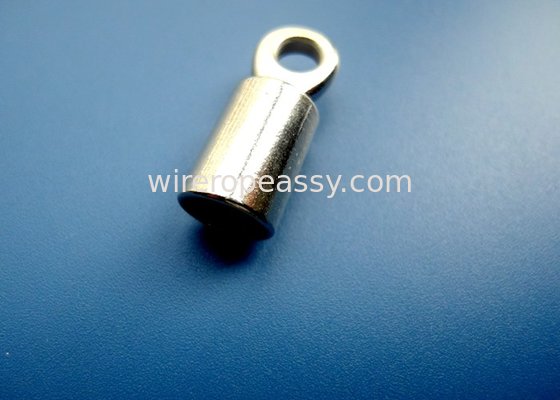 Steel Plated Nickel Wire Rope End Fittings ,  Eye Termnials  7.0 mm Galvanized Big Handle