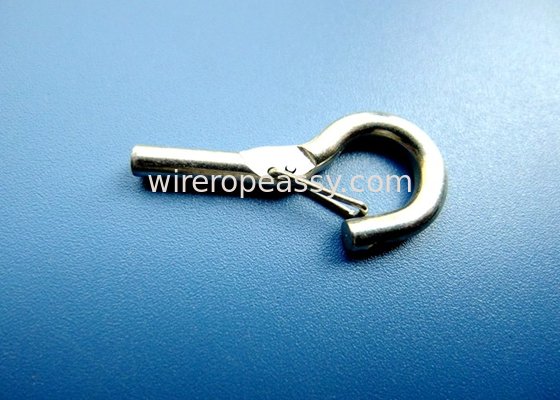 Galvanized Spring Hook Wire Rope Eye Fittings Suit For 1.5mm Cable Hanging Goods