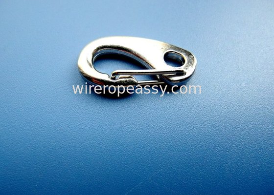 Egg Shape Tack Spring Hook Stainless Steel Hooks With NIckel Plating And Hole For Wire And Lanyard Using