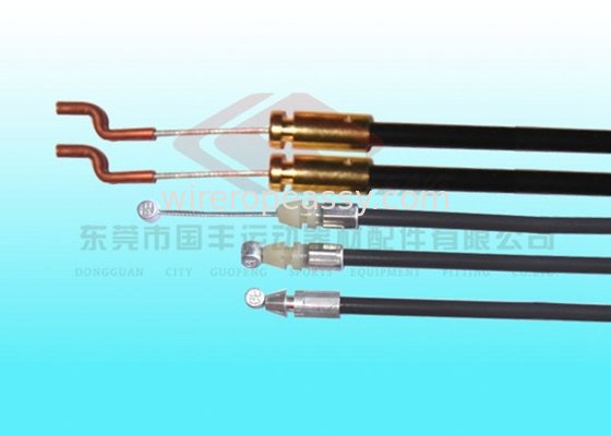 6.0mm Galvanized Pram Mechanical Control Cables / Push Pull Control Cables with Copper S Hooks
