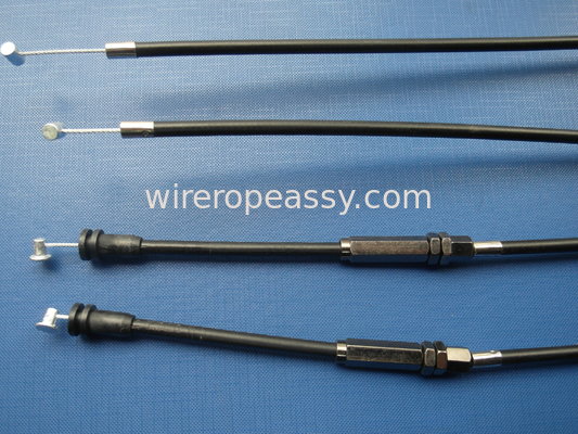 620 mm PE Housing Mechanical Control Cables With T-shape Nipples And POM Ferrules