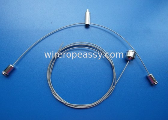 1.2mm /  1.6mm  Cross Gripper Cable Lamp Hanging Kit With Side Exit Locking Gripper