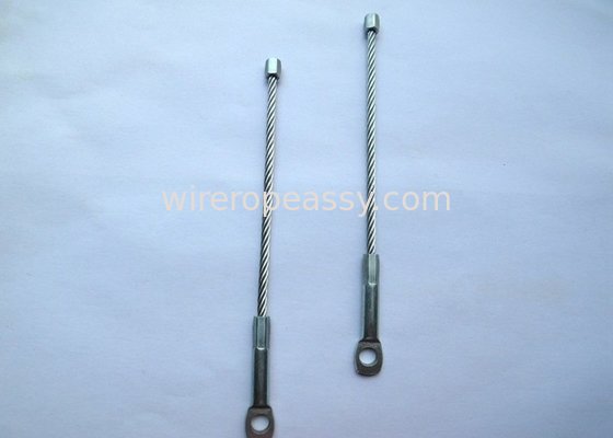 Manchainally Swaged Eyelet Terminal Glavanized Steel Cable with Hexagon Fittings